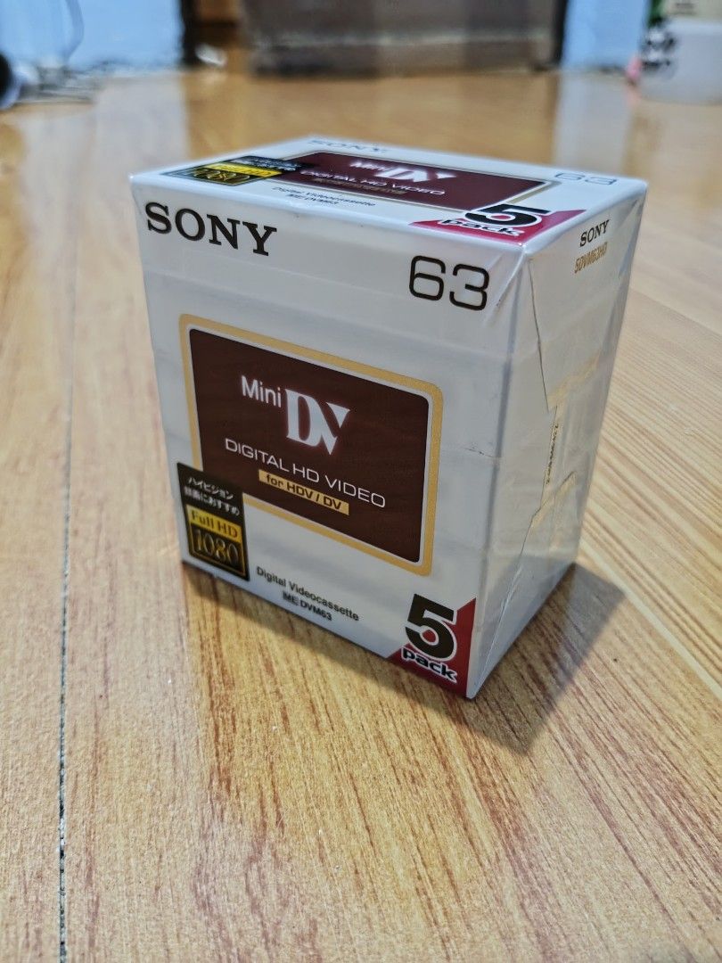 Sony Japan Full HD Mini DV cassette 5Packs 5DVM63HD Camcorder Tapes DVC ...