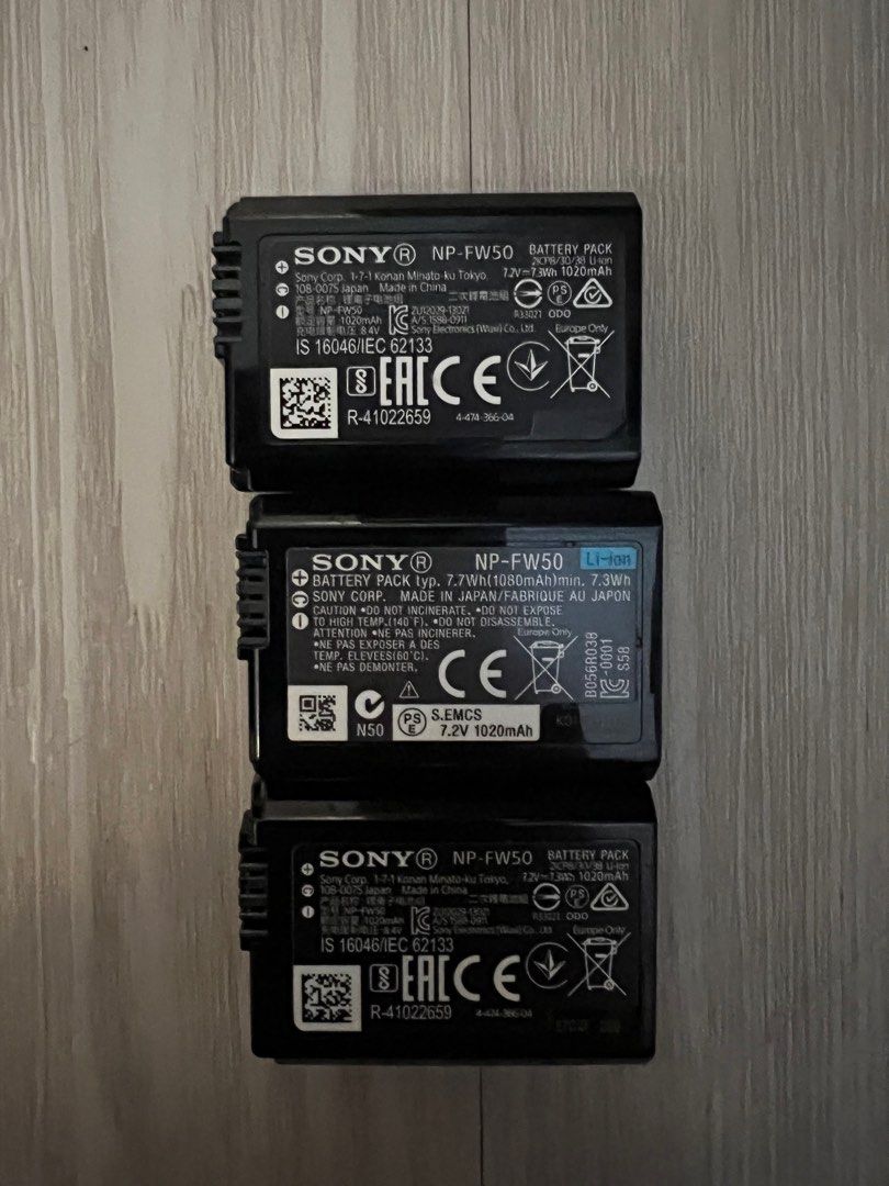 Sony np-fw50 battery, Photography, Photography Accessories, Batteries ...