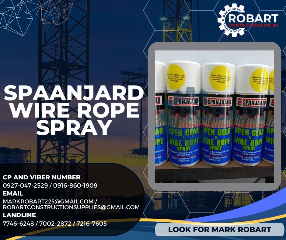 Spanjard Wire Rope Spray, Commercial & Industrial, Construction Tools ...