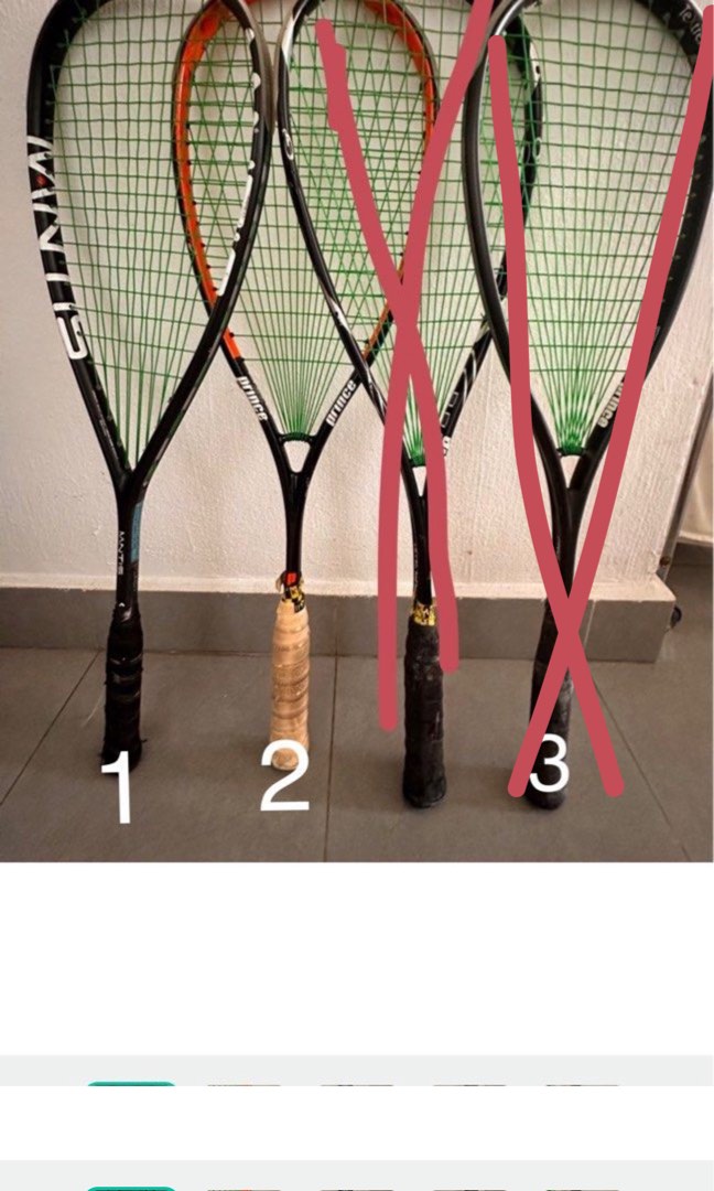 Squash Racket, Sports Equipment, Sports & Games, Racket & Ball Sports ...