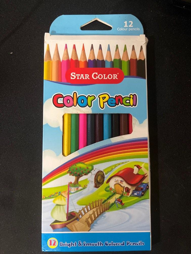 [Star Color] 11pc Color Pencils, Hobbies & Toys, Stationery & Craft ...