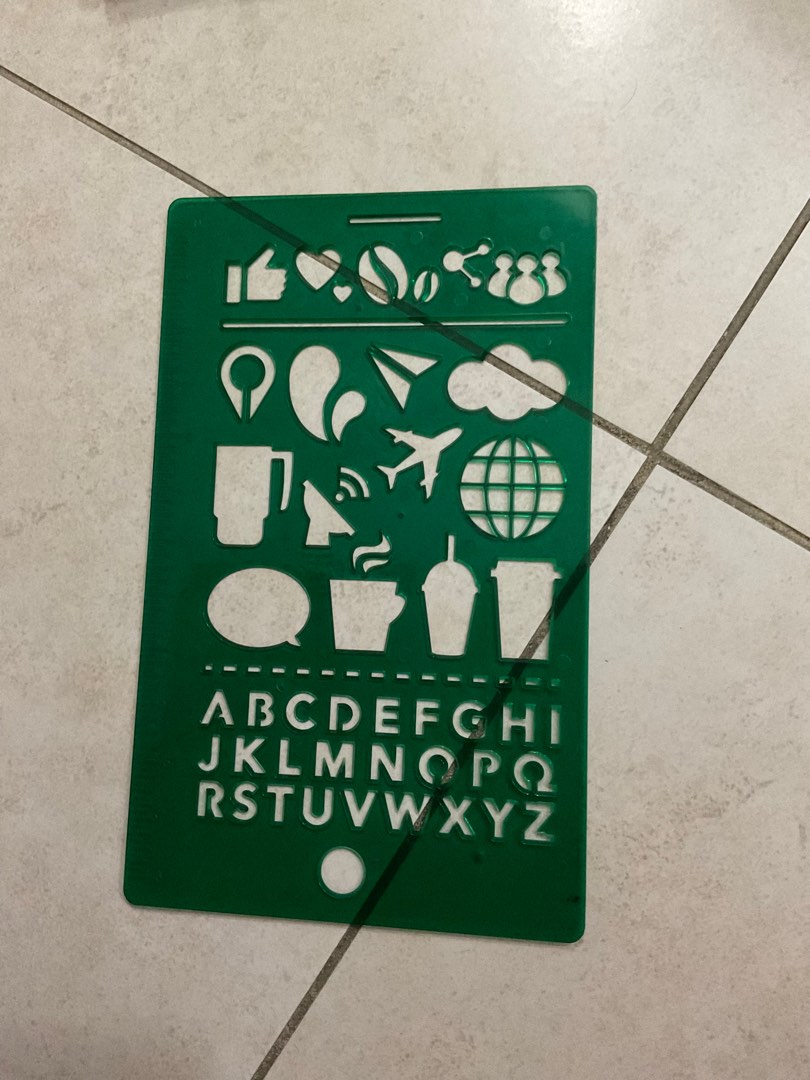 Stencil OFFICIAL Starbucks stencil from planner, Hobbies & Toys ...