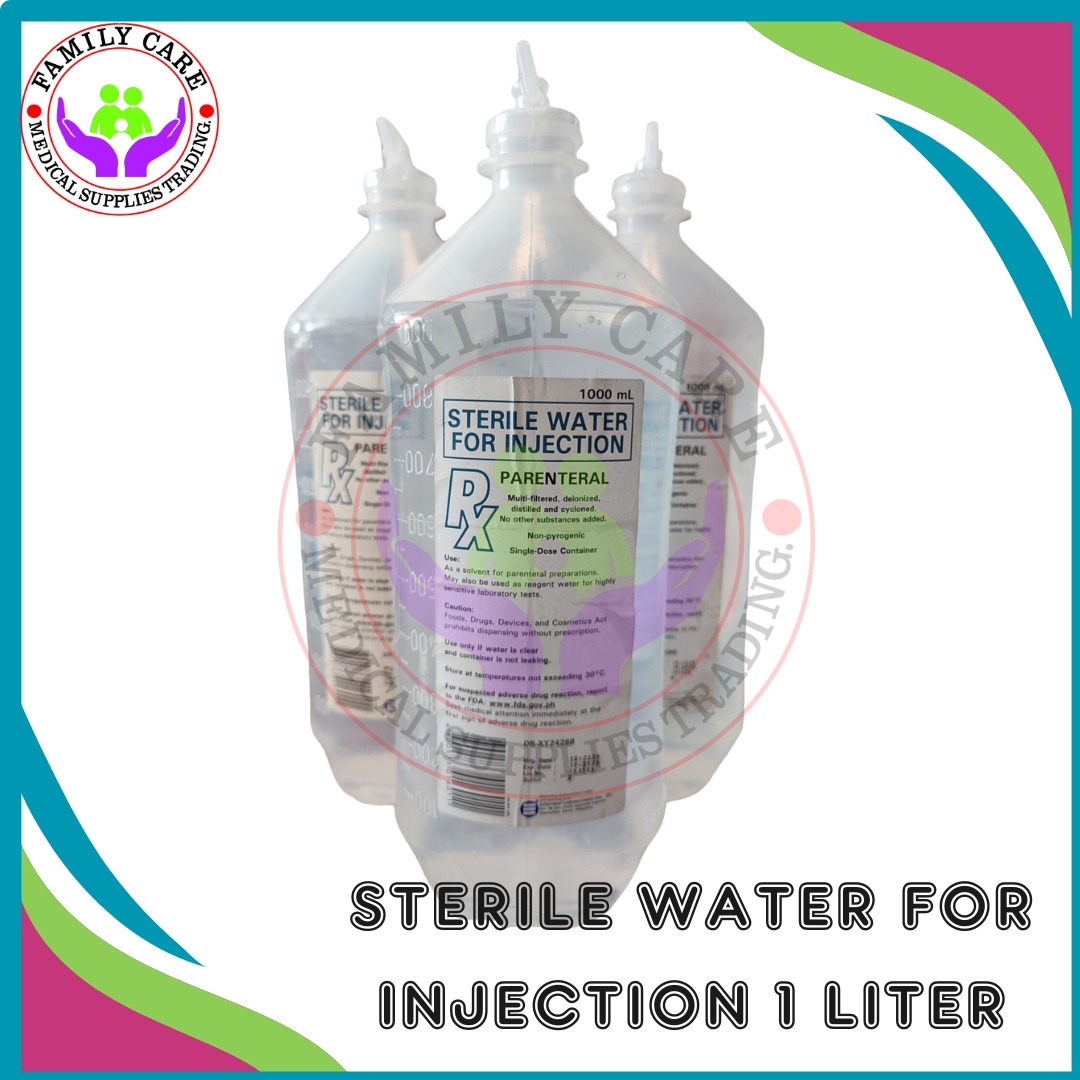 STERILE WATER FOR INJECTION EUROMED BRAND, Health & Nutrition, Medical ...