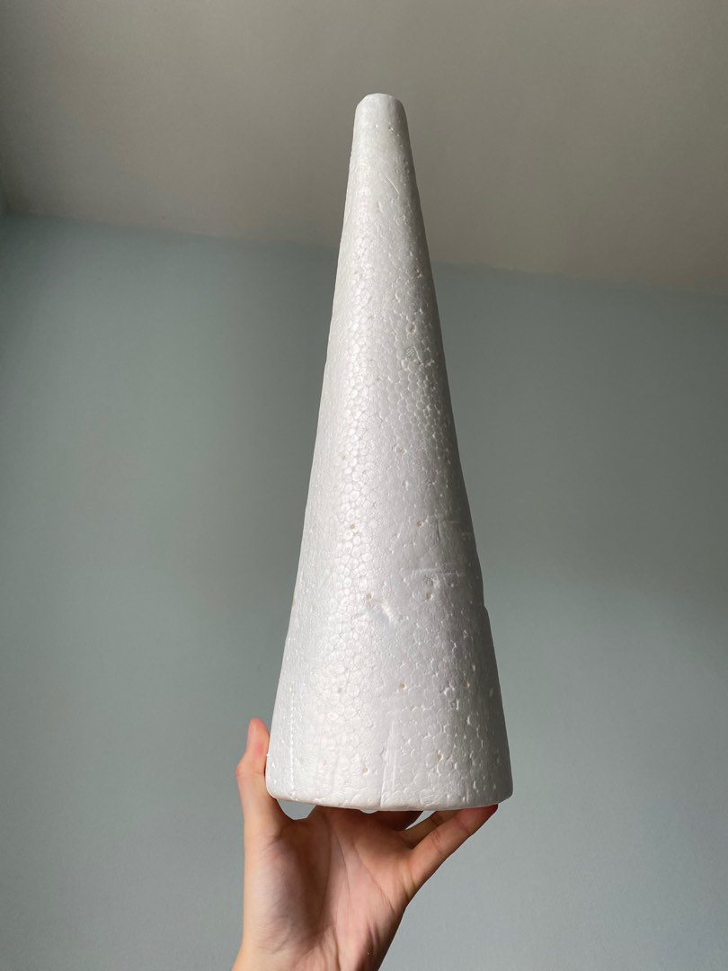 Styrofoam cone, Hobbies & Toys, Stationery & Craft, Craft Supplies ...