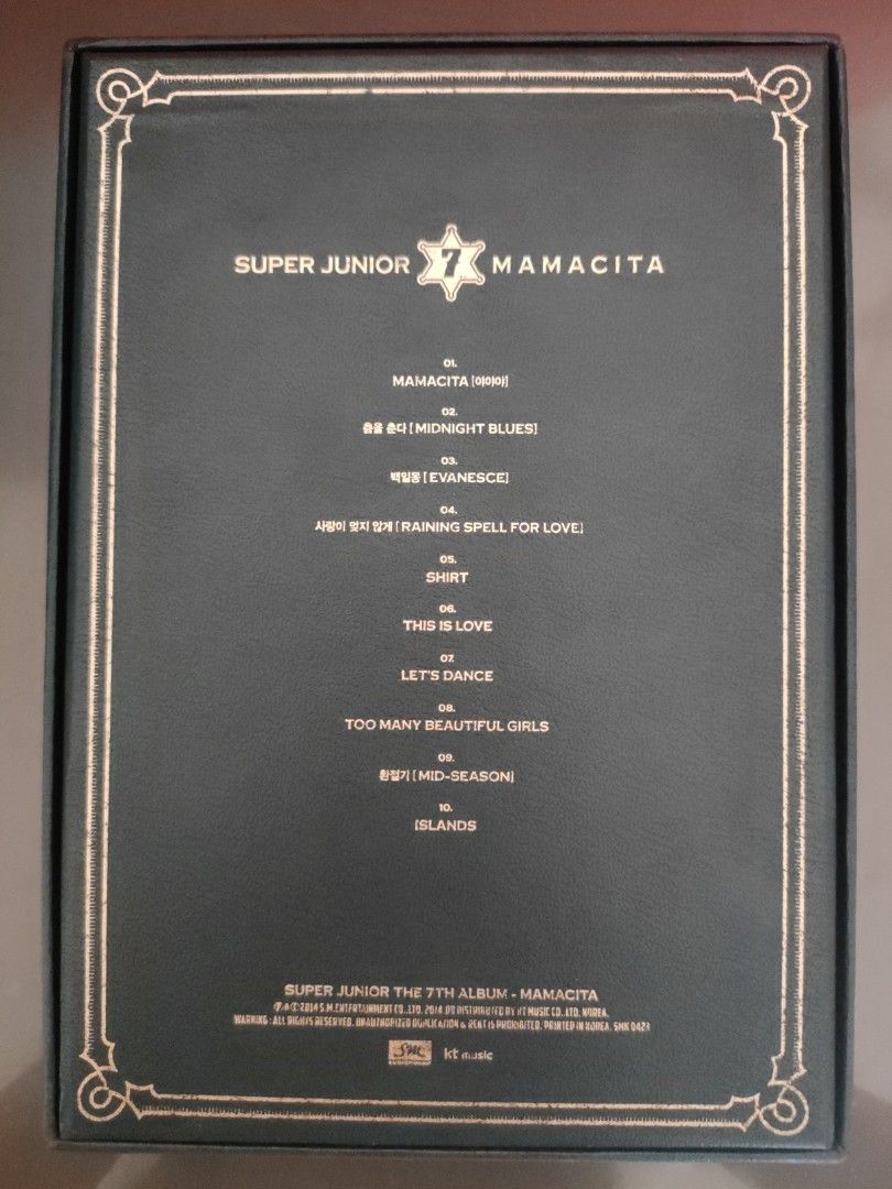 Super Junior 7th album (Mamacita) version 1, Hobbies & Toys, Music ...