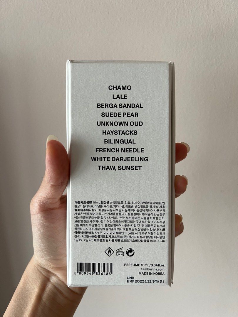 tamburins chamo perfume 10ML, Beauty & Personal Care, Fragrance ...