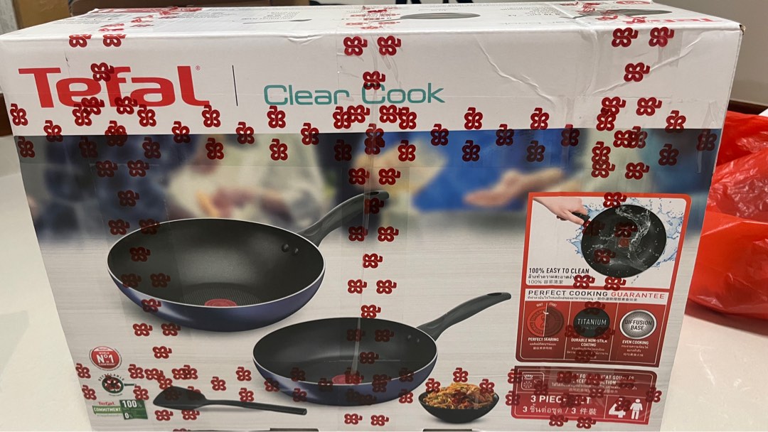 Tefal clear cook ware set, Furniture & Home Living, Kitchenware ...