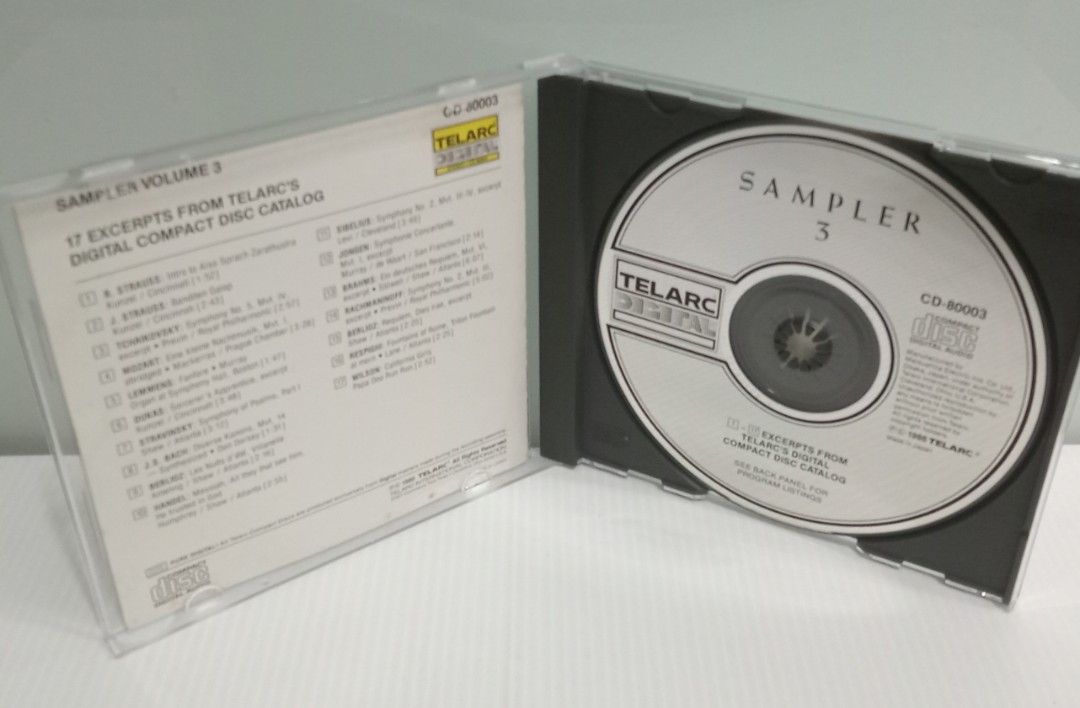 Telarc CD Sampler 3 (1986) Made in JAPAN, Hobbies & Toys, Music & Media ...