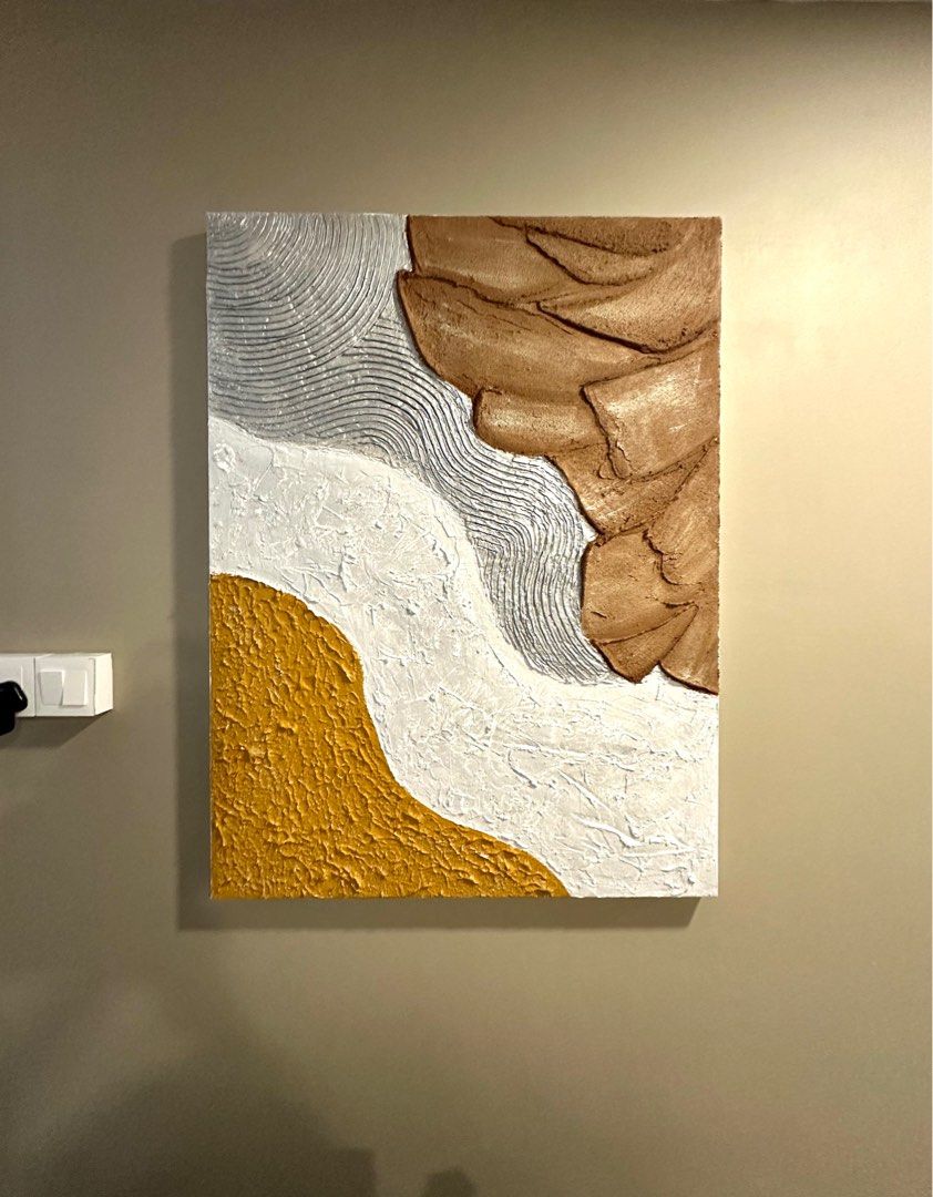 Textured wall art, Furniture & Home Living, Home Decor, Frames ...