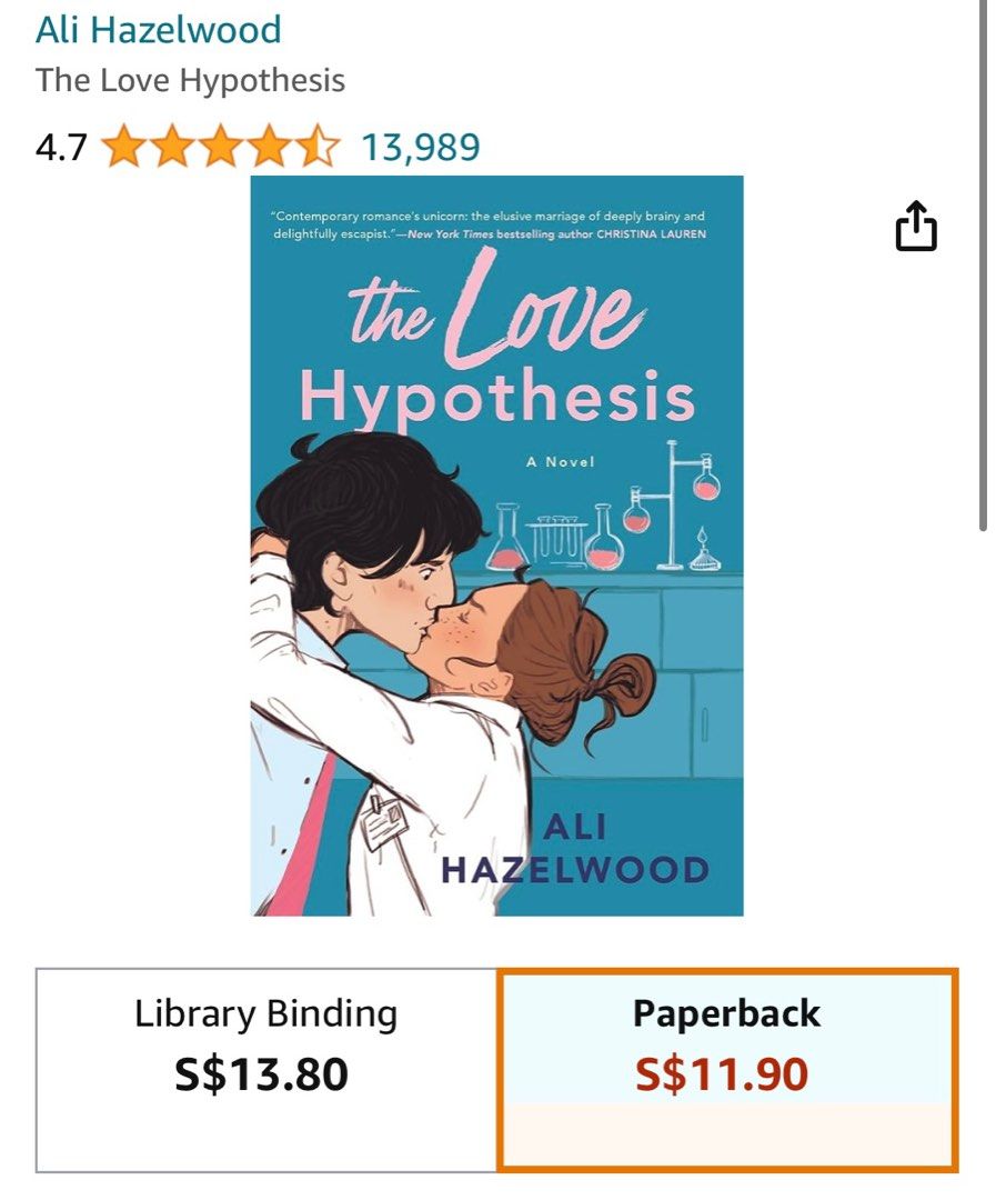 the love hypothesis book, Hobbies & Toys, Books & Magazines, Fiction ...