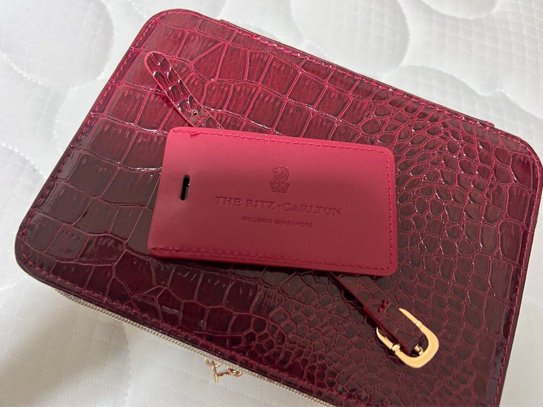 The Ritz-Carlton Millenia Singapore Burgundy with Crocodile Print ...