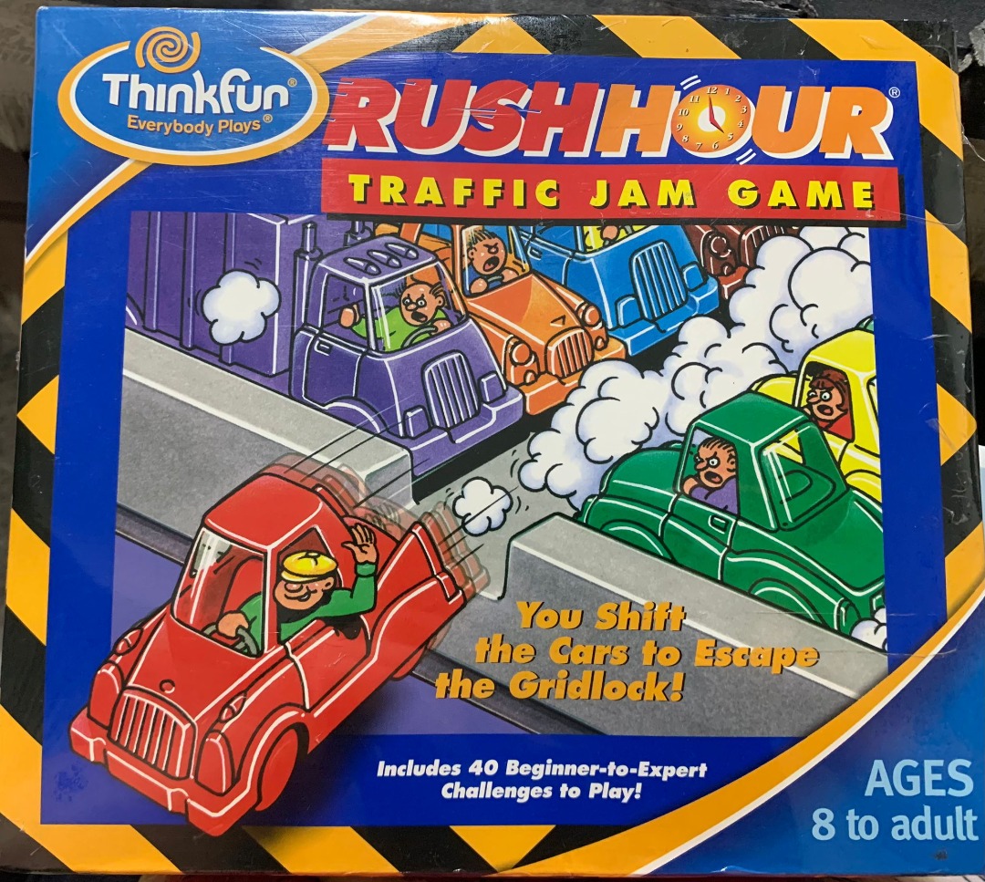 ThinkFun Rush Hour Traffic Jam Brain Game for Boys and Girls Age 8 and ...