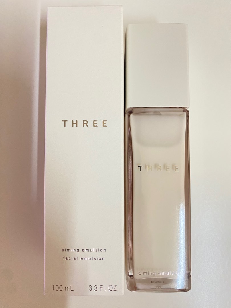 THREE Aiming Emulsion 100ml, 美容＆化妝品, 健康及美容 - 皮膚護理, 面部 - 面部護理 - Carousell
