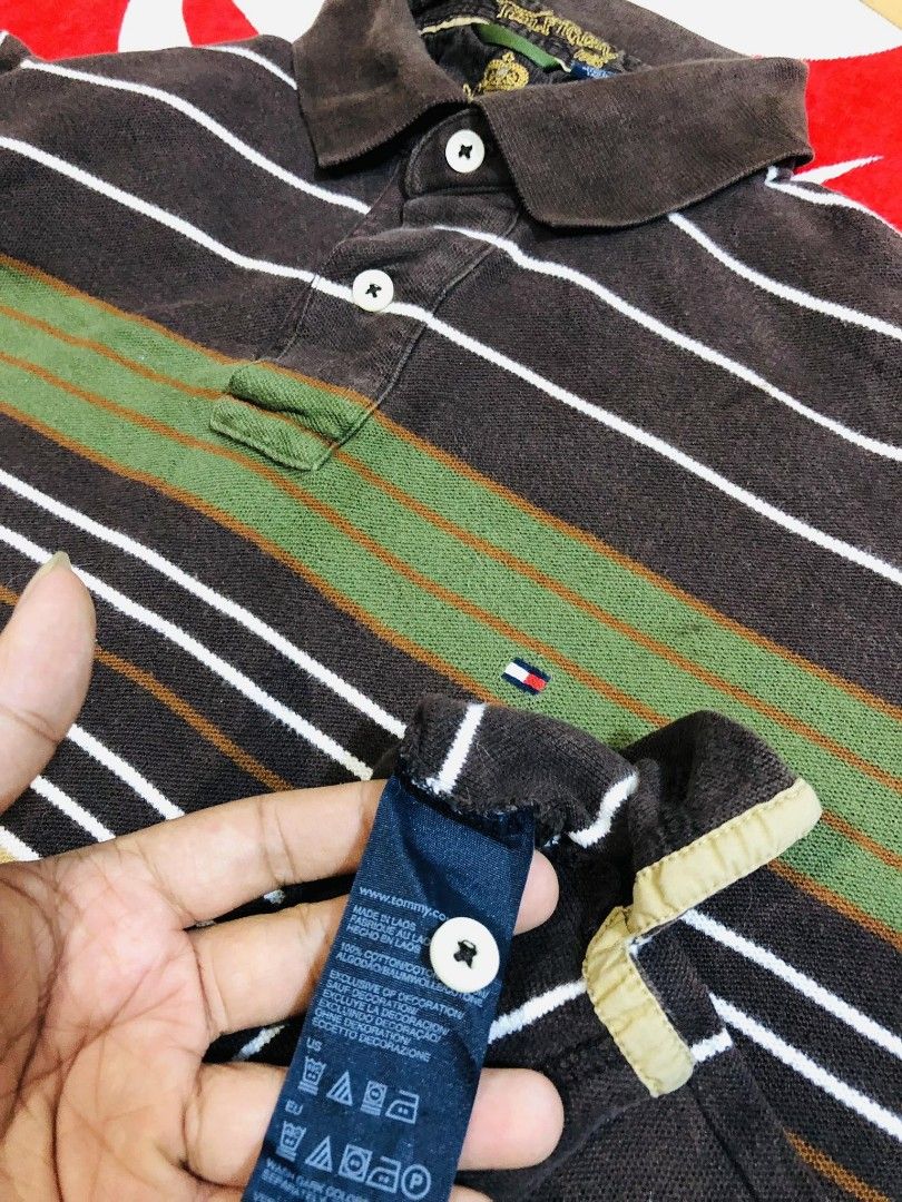 Tommy Hilfiger Polo Earth Tone, Men's Fashion, Tops & Sets, Tshirts ...