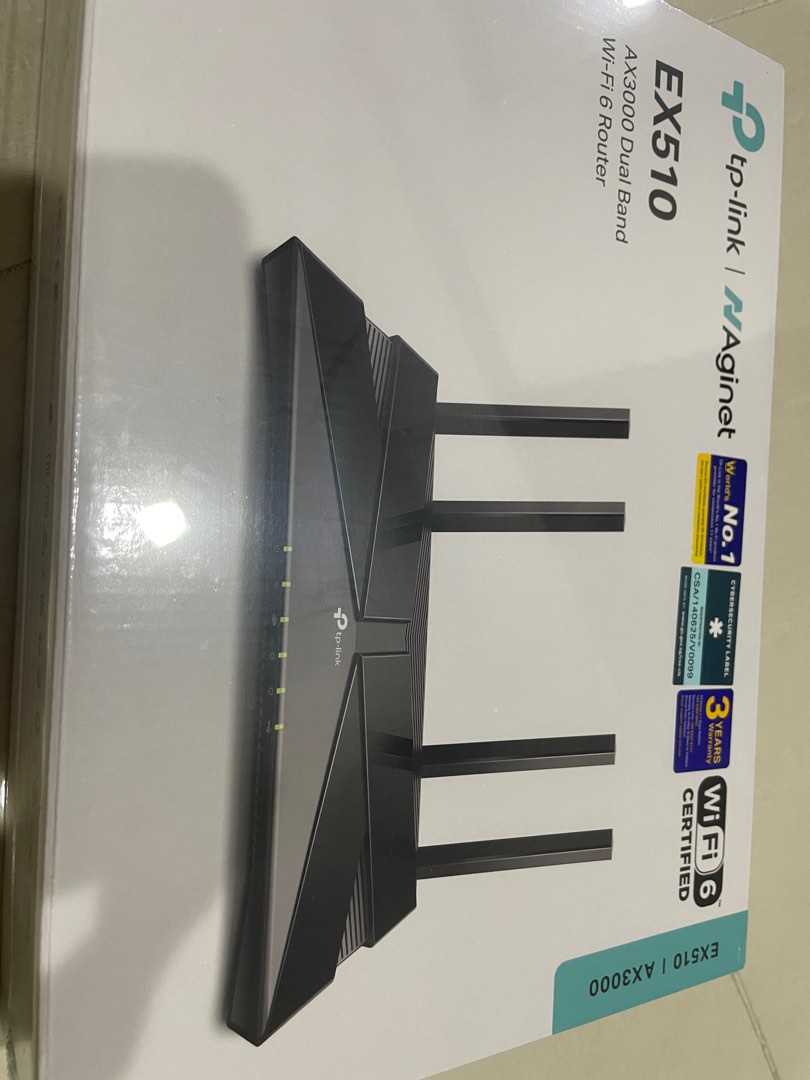 TPLink ex510 wifi 6 router, Computers & Tech, Parts & Accessories ...