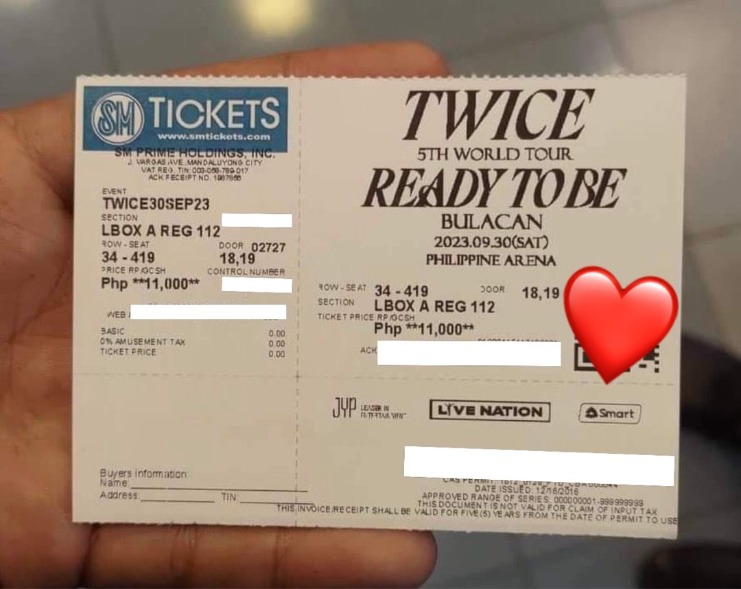 TWICE RTB LBA TICKET!, Tickets & Vouchers, Event Tickets on Carousell