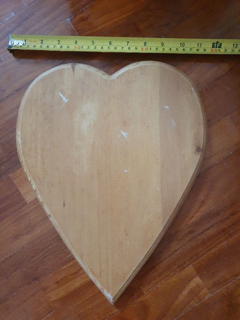 Unfinished Wooden Heart-shaped Plaque for Painting, Hobbies & Toys ...