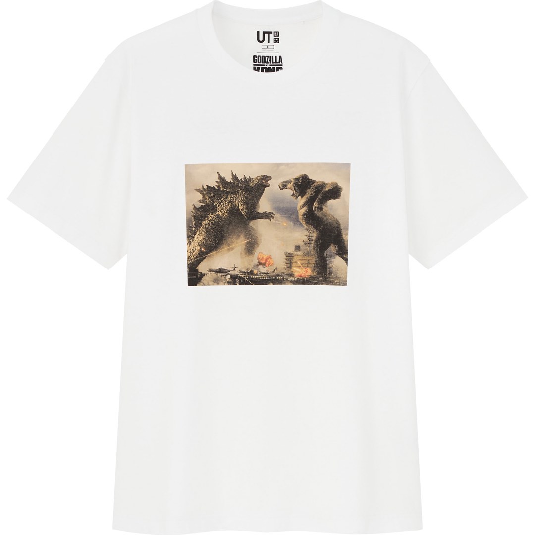 Uniqlo UT Godzilla vs Kong White Tshirt, Men's Fashion, Tops & Sets ...