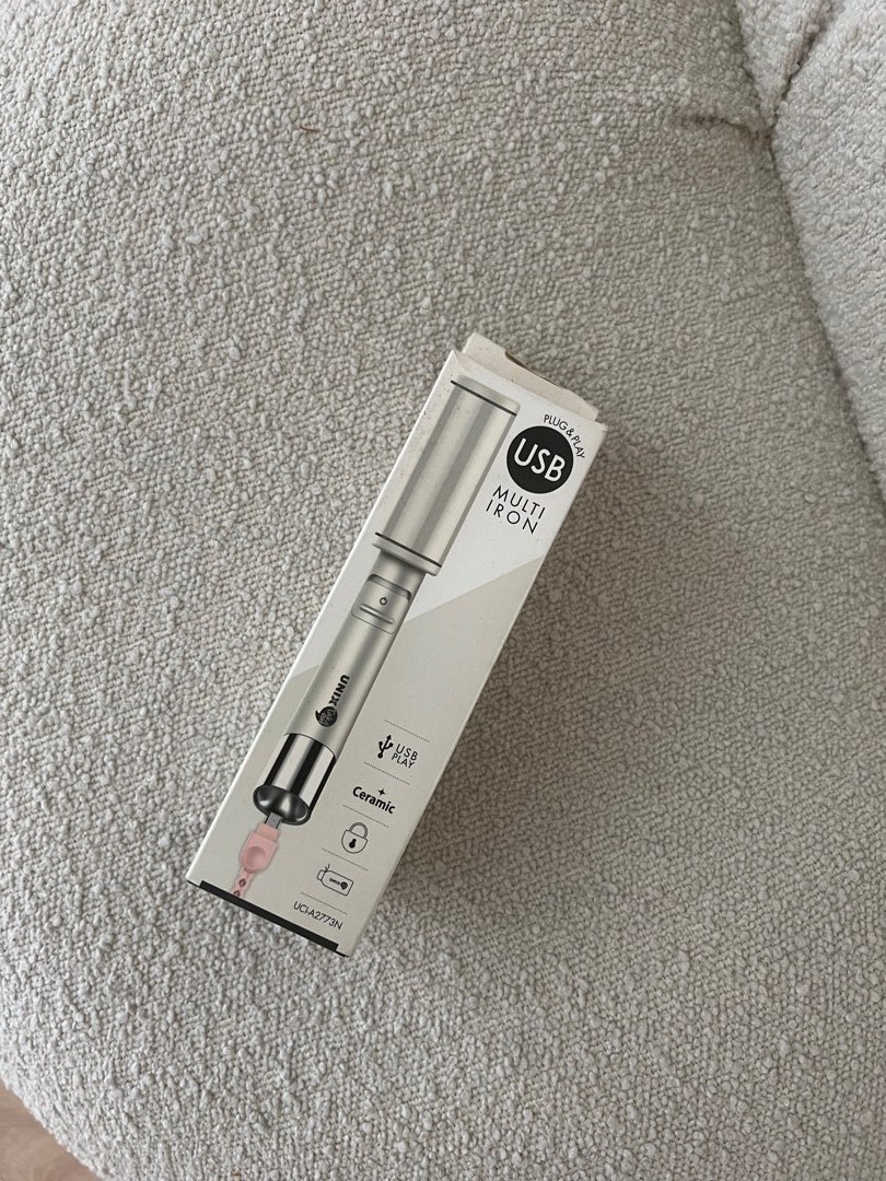 Unix Ceramic Multi Iron Micro USB Mini Hair Iron Curler, Beauty ...
