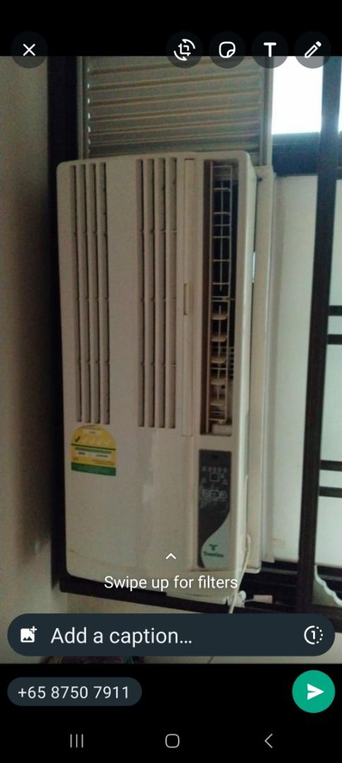 Used Window Casement Aircon Smallest unit, TV & Home Appliances, Air ...
