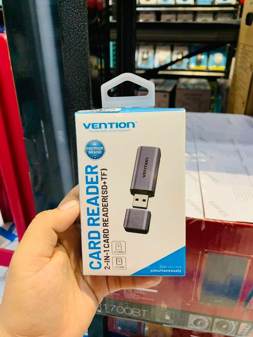 Vention 2in1 SD MicroSD Card Reader Aluminum Alloy USB 3.0 Gray CLIHO ...