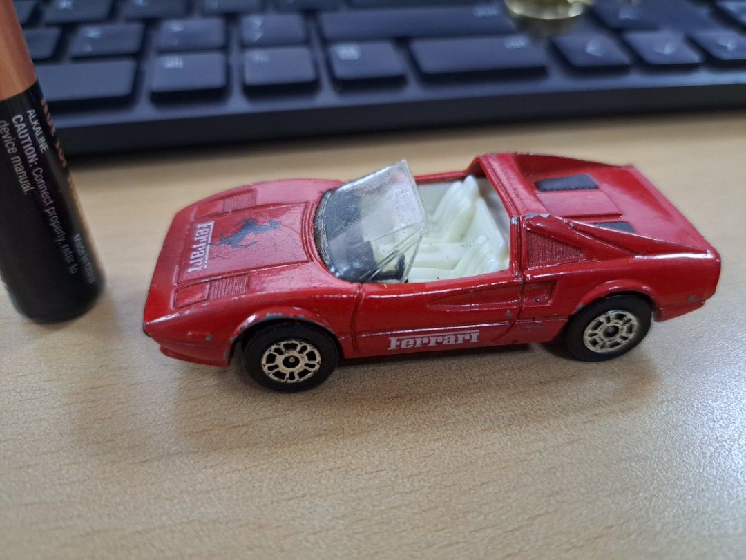 Vintage Corgi Ferrari 308 GTS Red Die Cast Toy Car Vehicle Made in Gt ...
