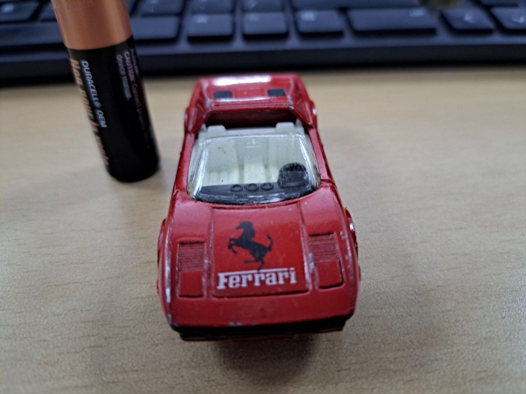 Vintage Corgi Ferrari 308 GTS Red Die Cast Toy Car Vehicle Made in Gt ...