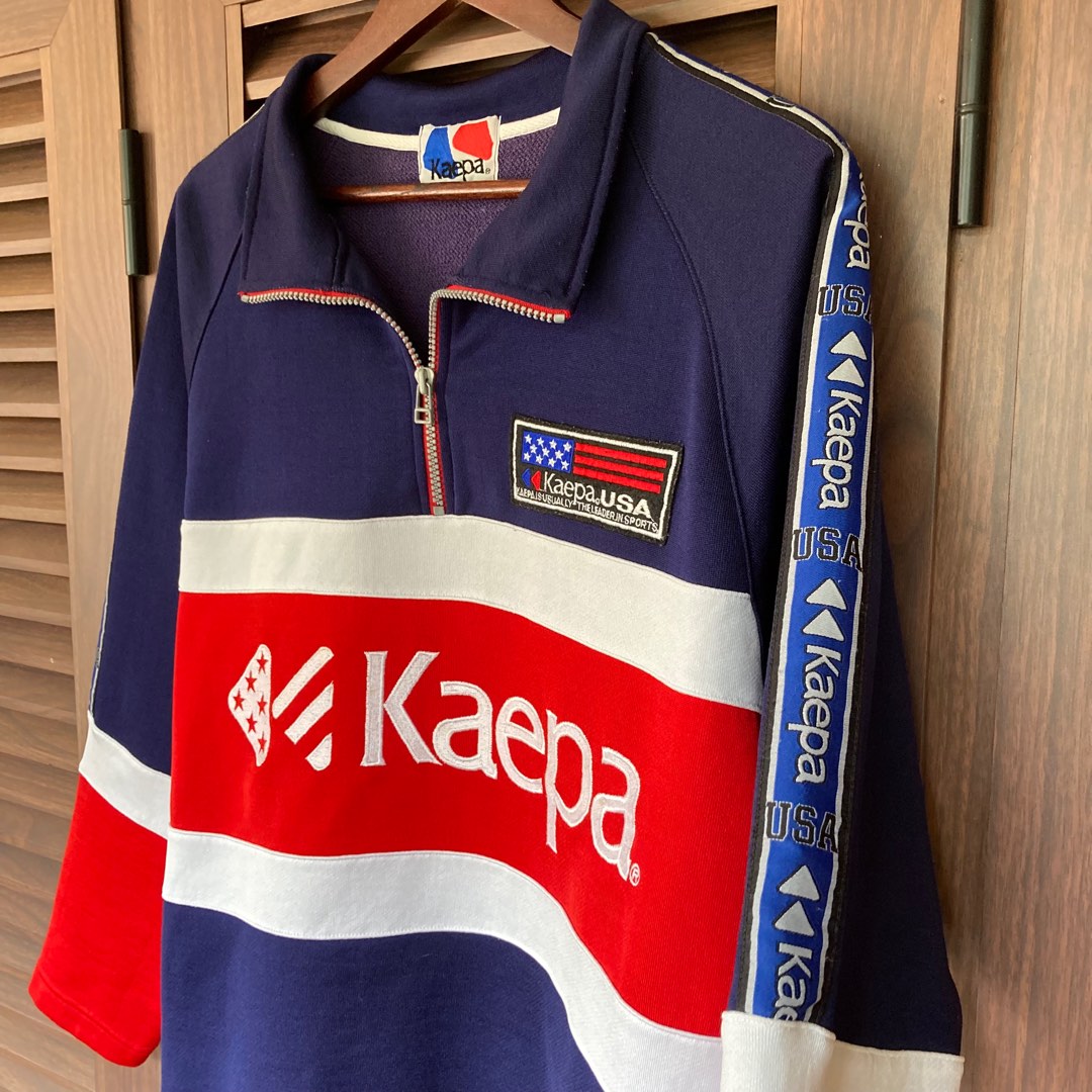 Vintage Kaepa USA Halfzipper, Men's Fashion, Tops & Sets, Tshirts & Polo Shirts on Carousell