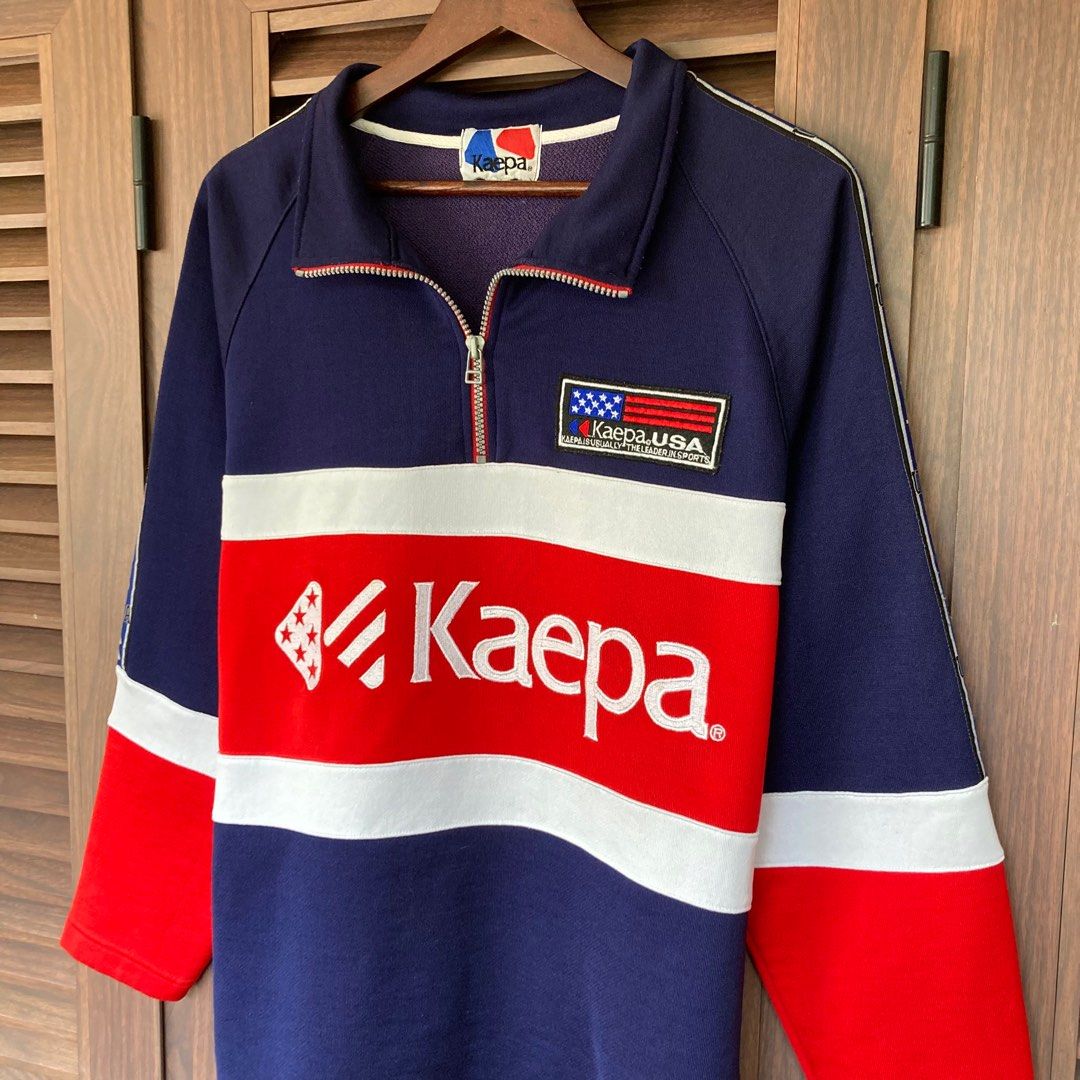 Vintage Kaepa USA Halfzipper, Men's Fashion, Tops & Sets, Tshirts & Polo Shirts on Carousell
