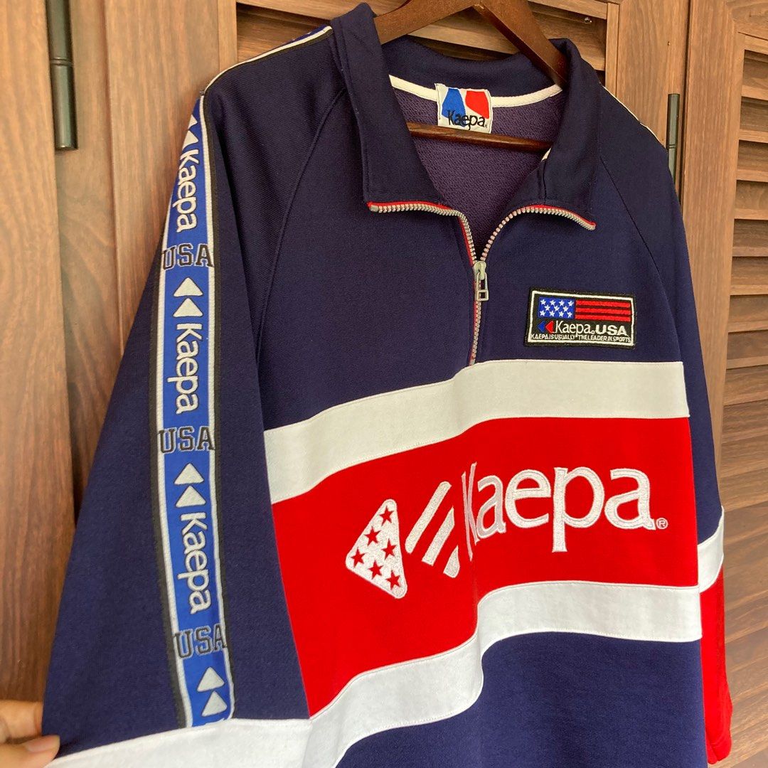 Vintage Kaepa USA Halfzipper, Men's Fashion, Tops & Sets, Tshirts & Polo Shirts on Carousell