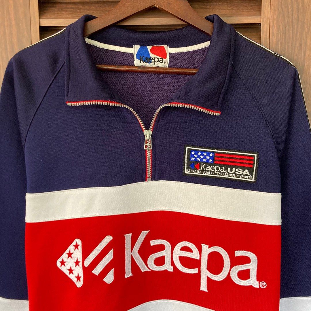 Vintage Kaepa USA Halfzipper, Men's Fashion, Tops & Sets, Tshirts & Polo Shirts on Carousell