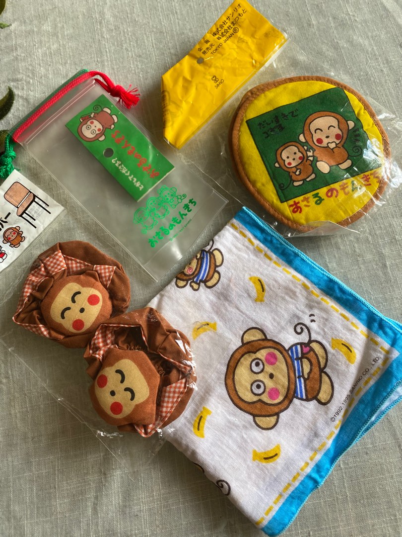 VINTAGE SANRIO MONKICHI SET, Hobbies & Toys, Toys & Games on Carousell