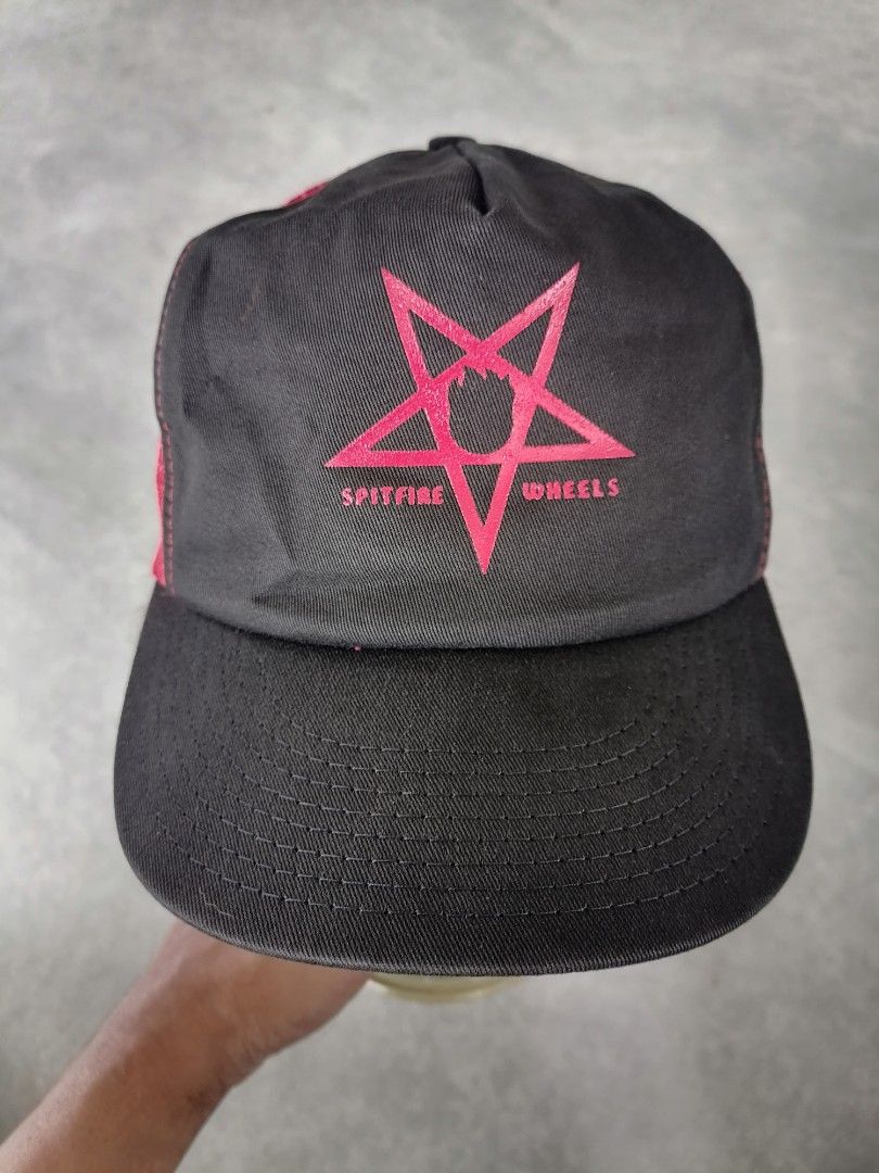 Vintage spitfire wheels skateboard trucker snapback cap USA, Men's ...