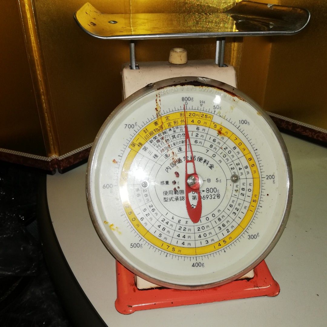 vintage weighing scale (800 g. japan), Health & Nutrition, Health ...