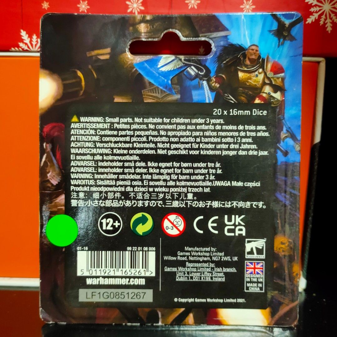 Warhammer 40K Adeptus Custodes Dice NEW, Hobbies & Toys, Toys & Games ...