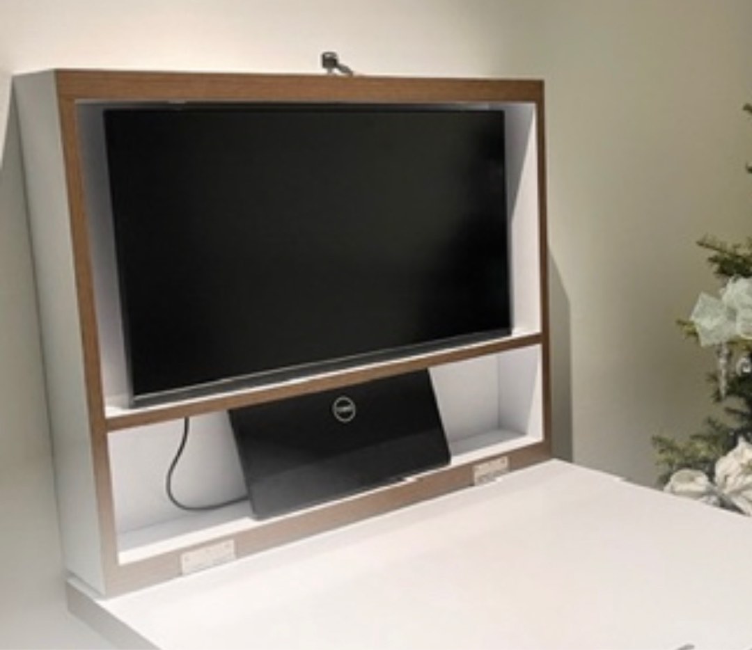 Work From Home Concealed Desk (4K Monitor Included), Furniture & Home ...