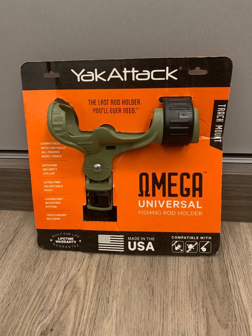 Yak attack rod holder (army green), Sports Equipment, Fishing on Carousell