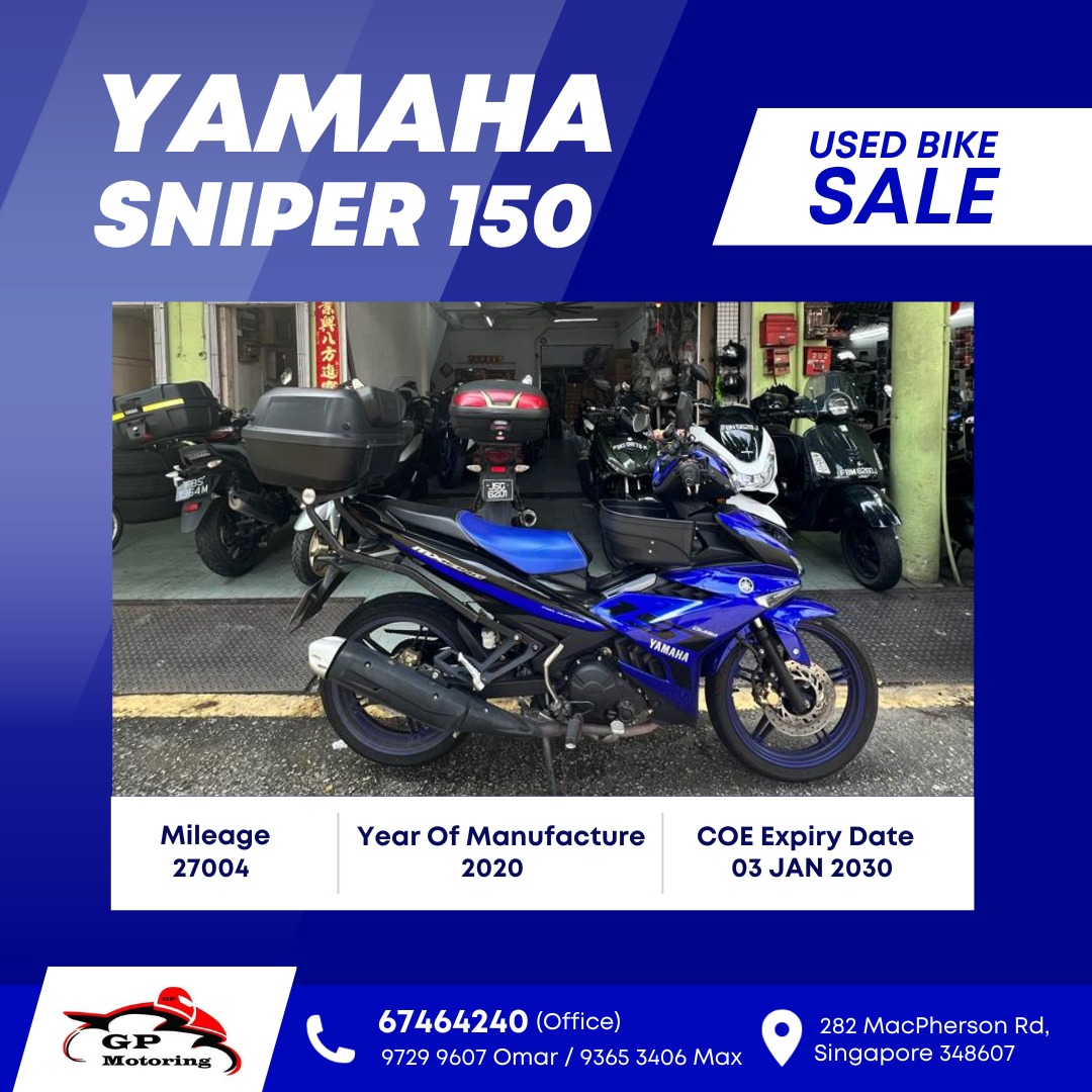 YAMAHA SNIPER 150 USED BIKE MODEL 2020, Motorcycles, Motorcycles for ...