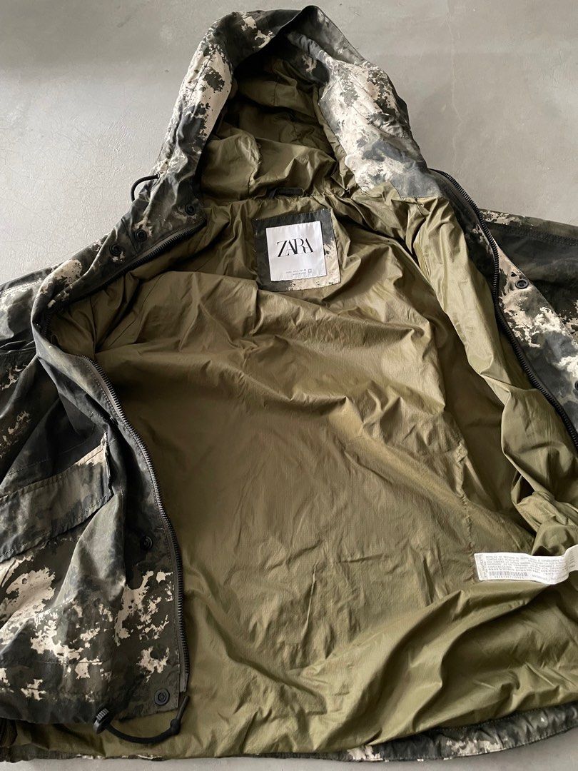 Zara Camo Wind Breaker, Men's Fashion, Coats, Jackets and Outerwear on ...