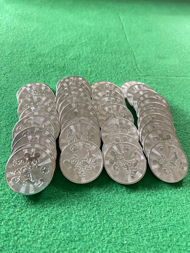 10PCS TOKENS FOR ARCADE MACHINE, Hobbies & Toys, Toys & Games on Carousell