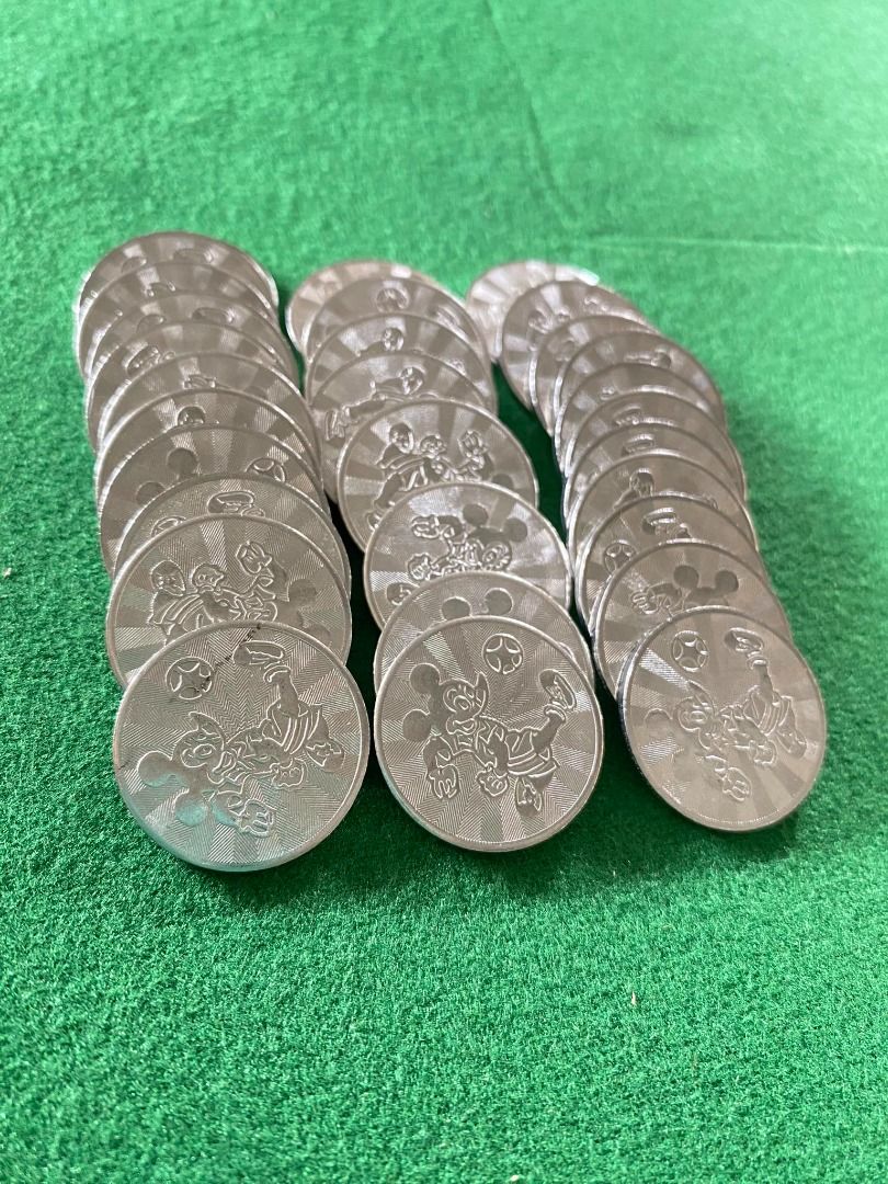 10PCS TOKENS FOR ARCADE MACHINE, Hobbies & Toys, Toys & Games on Carousell
