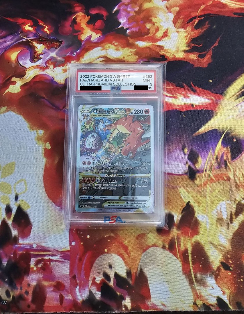 2022 Pokemon SWSH BSP FA/Charizard VSTAR UPC PSA 9, Hobbies & Toys ...