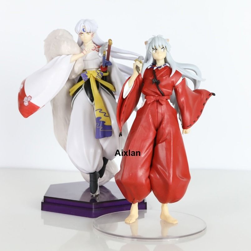 20cm Anime Inuyasha Figure Inuyasha Kikyō Sesshoumaru Higurashi Kagome ...
