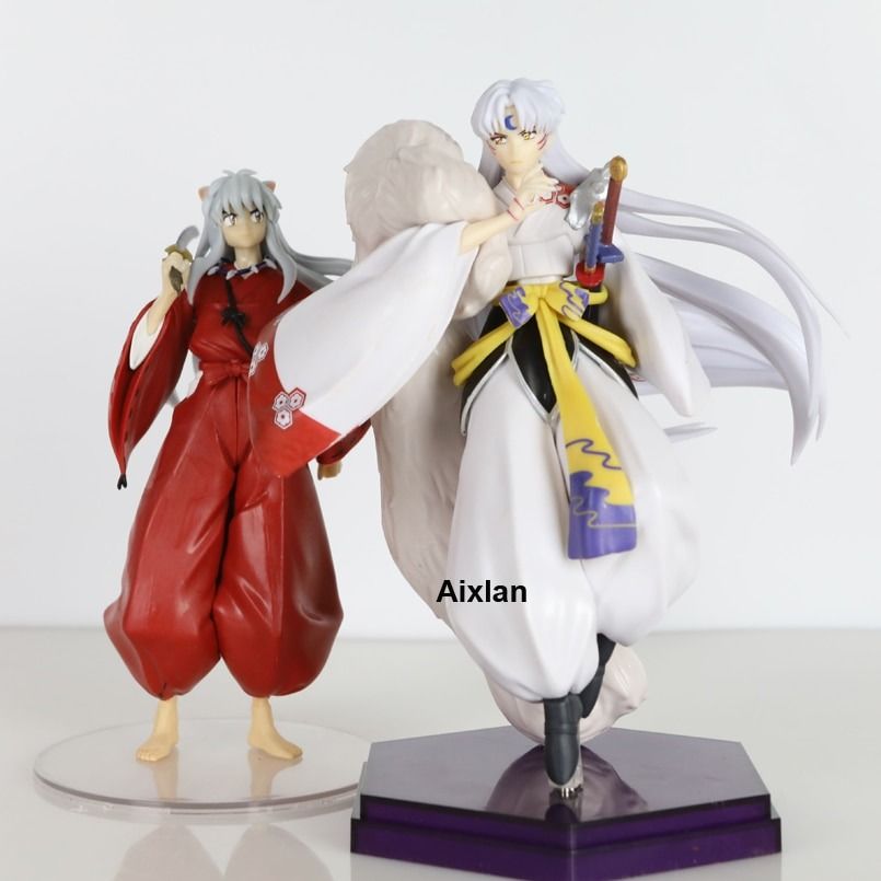 20cm Anime Inuyasha Figure Inuyasha Kikyō Sesshoumaru Higurashi Kagome ...