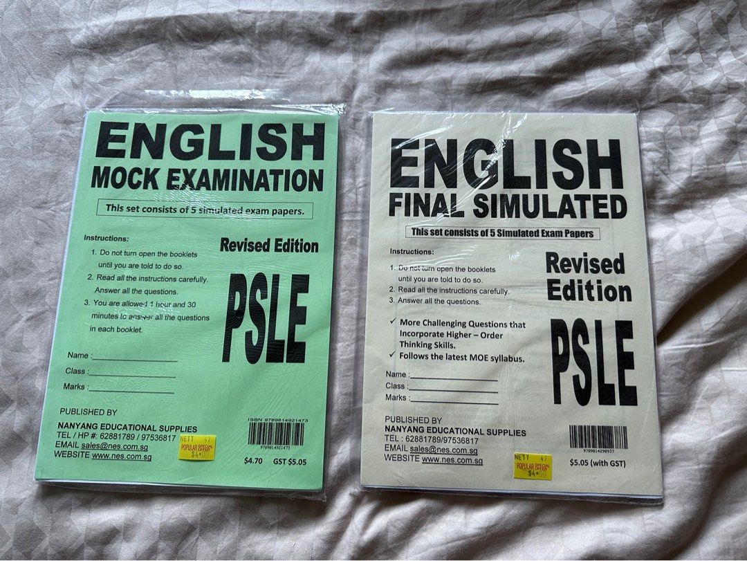 2 for $6 PSLE English Exam Papers Practice, Hobbies & Toys, Books ...