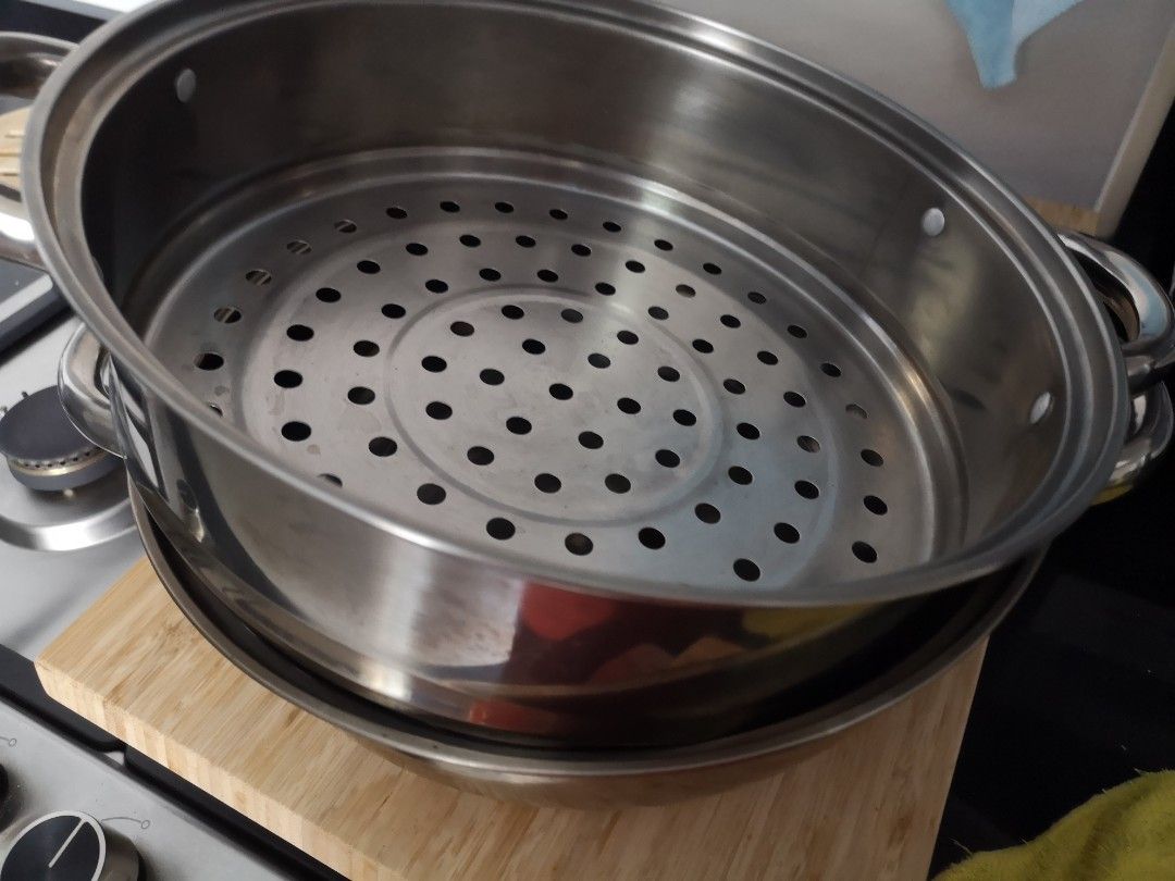 2 layer-Steamer wok, Furniture & Home Living, Kitchenware & Tableware ...