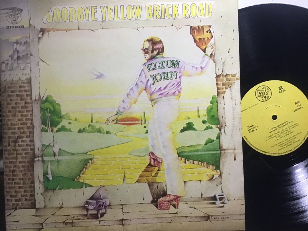 2x LP Elton John - Goodbye Yellow Brick Road OOP DOUBLE VINYL RECORD ...