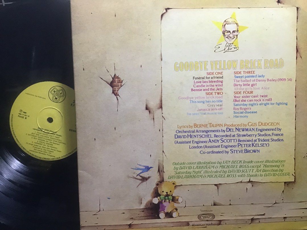 2x LP Elton John - Goodbye Yellow Brick Road OOP DOUBLE VINYL RECORD ...