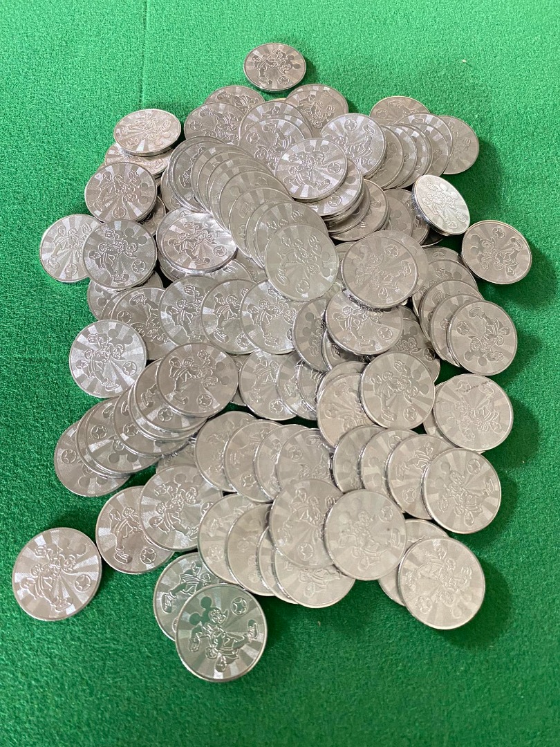 50pcs Game Token Stainless Steel Arcade Game Coin, Sports Equipment ...