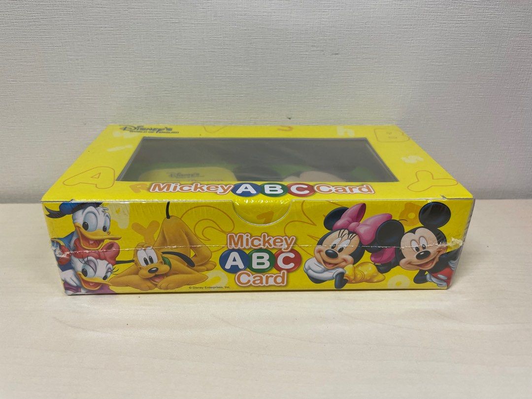[全新] Disney Mickey Talk Along Cards 幼兒益智英文認字咭 ABC Flash Cards, 興趣及遊戲 ...